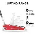 JACK BOSS Floor Jack 3 Ton Hydraulic Low Profile Aluminum and Steel ...