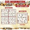 100 Pcs 12 Days of Christmas Napkins 2 Ply Decoupage Winter Holiday ...