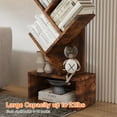 Tree Bookshelf with Storage, 8 Tier Wooden Tall Book Shelf, Floor ...