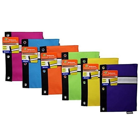 Bangkit BAZIC Assorted Color 3-Ring Pencil Pouch | Walmart Canada