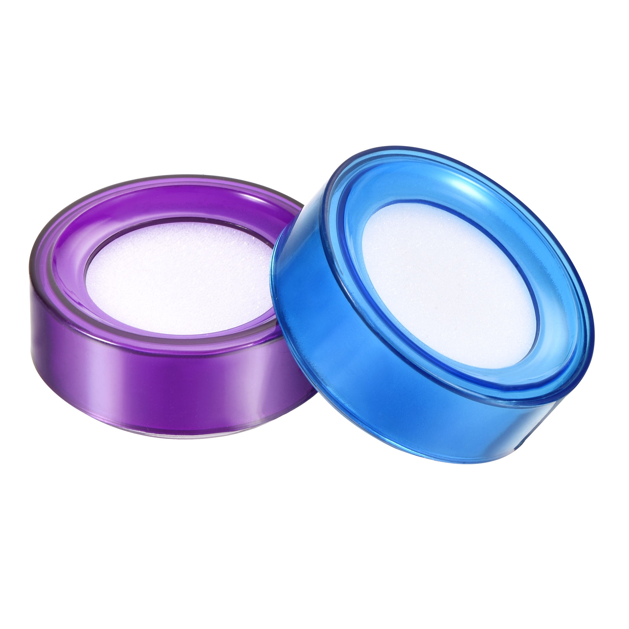 Uxcell Finger Wet Sponge 2.7 Inch Dia for Bank Counting Blue Purple ...
