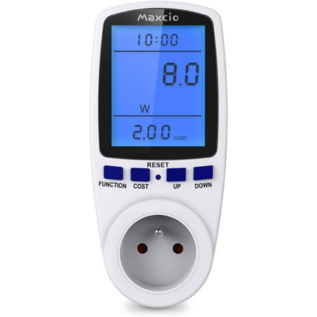 Socket Digital Energy Meter, Energy Consumption with 7 Modes and LCD ...