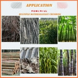 Techtongda 220V Hand Pushed Wood Crusher Branch Crusher Twig Shredder ...