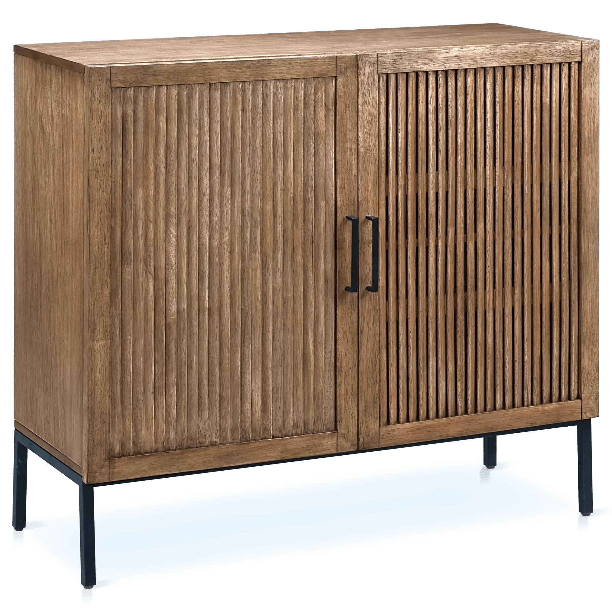 Click here for Bouclair Natural Slatted 2-Door Dark Wood Buffet prices