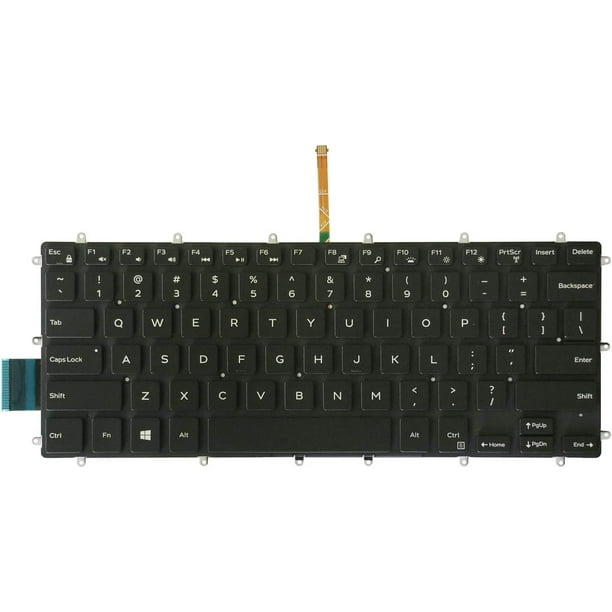 New US Black Backlit English Laptop Keyboard (Without Frame ...
