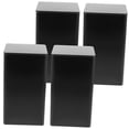 ETHZZLE 4Pcs Black Rectangular Tinplate Container with Lid for Coffee ...