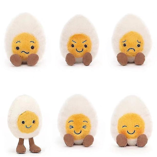 Cute And Adorable Boiled Egg Emoticon Pack Children Plush Toy - Walmart.ca