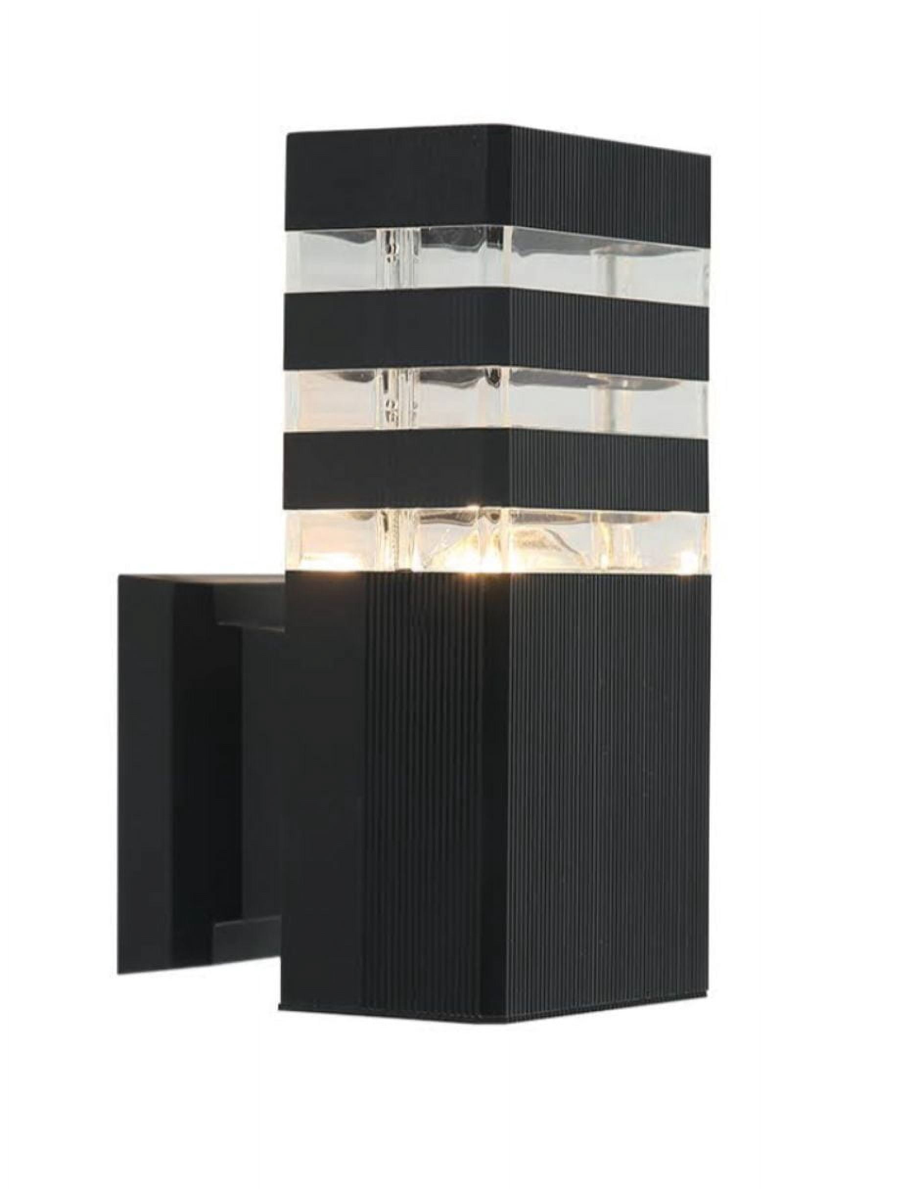 Lampara Arbotante Moderno De Pared Exterior Negra Cuadrada | Bodega ...