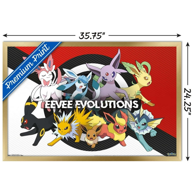 Pokemon Eevee Evolutions Poster Iposters Pokemon Eevee Evolutions