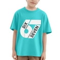 Glisme Boys T Shirt Summer Short Sleeved T-Shirt Solid Color Crew Neck ...