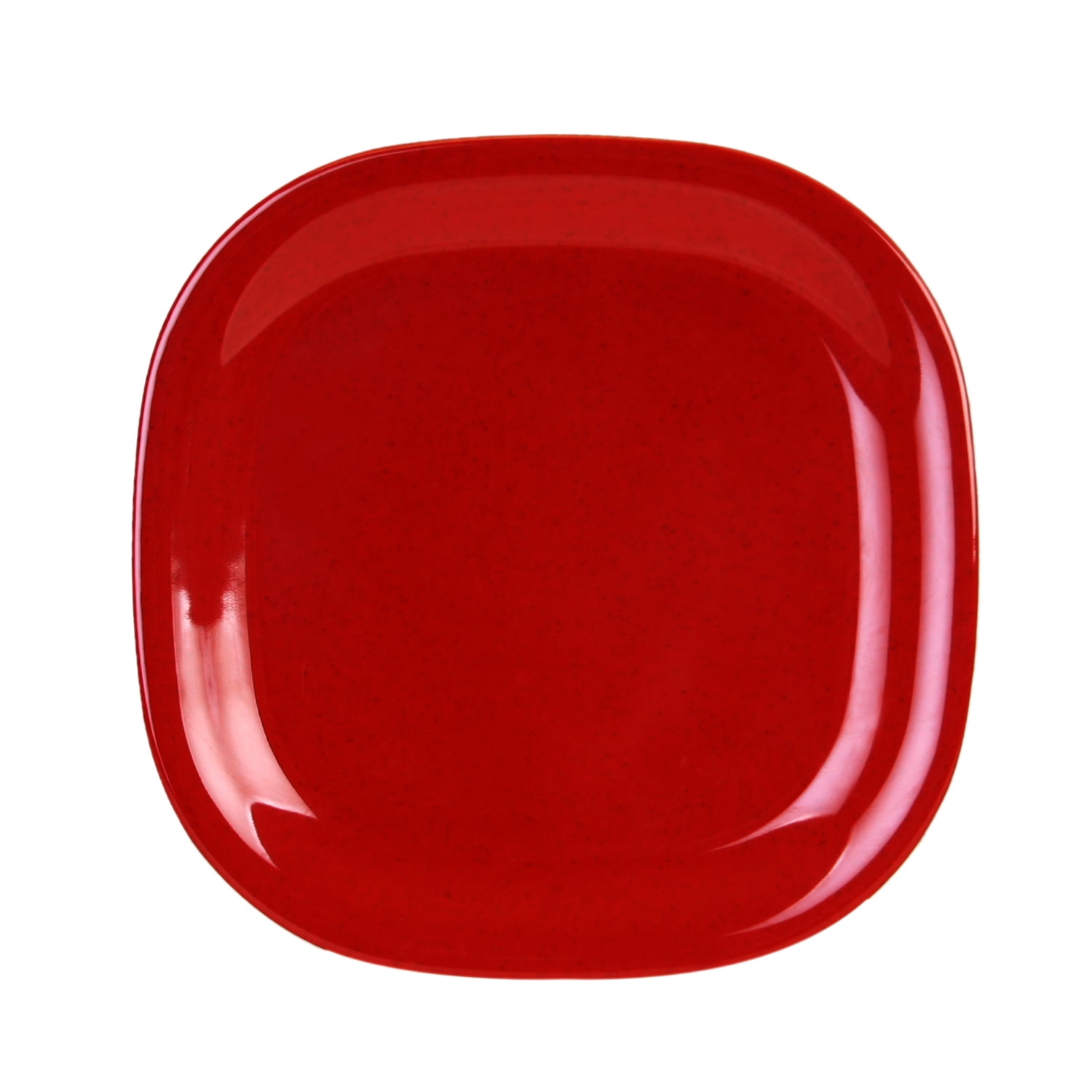 Excellante Passion Red Melamine Dinnerware Collection 10.75 X 10.75 ...