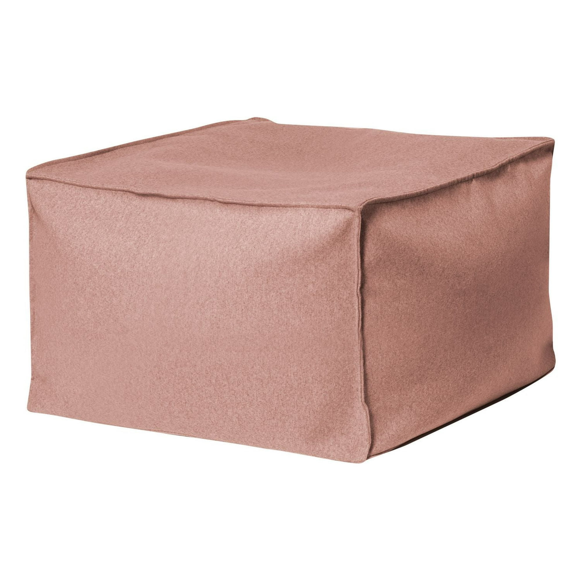 Click here for Gouchee Home Loft Felt Ottoman Pouf - Salmon Faux... prices