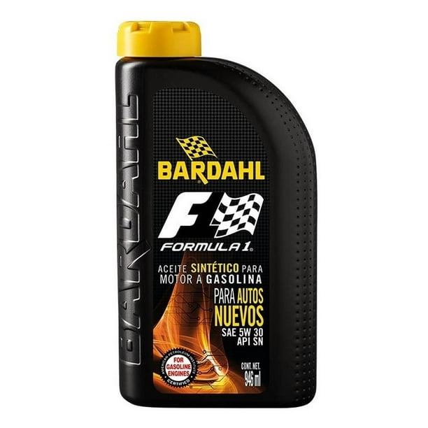BARDAHL F1 SINTETICO AUTOS NUEVOS 5W30 BARDAHL Fórmula 1 16601 ...