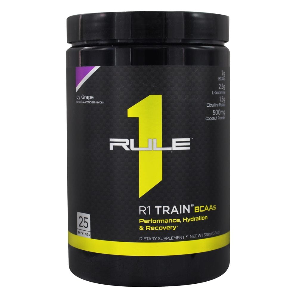 Rule One Proteins - R1 Train BCAAs Powder 25 Servings Icy Grape - 378 ...
