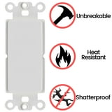 Big-A - Blank Decora Wall Plate 1-Gang Keystone Decora Insert, Jack ...