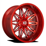 Fuel 1PC Aluminum Rim D712 RAGE 20X10in Gloss Black Red Tinted Clear ...