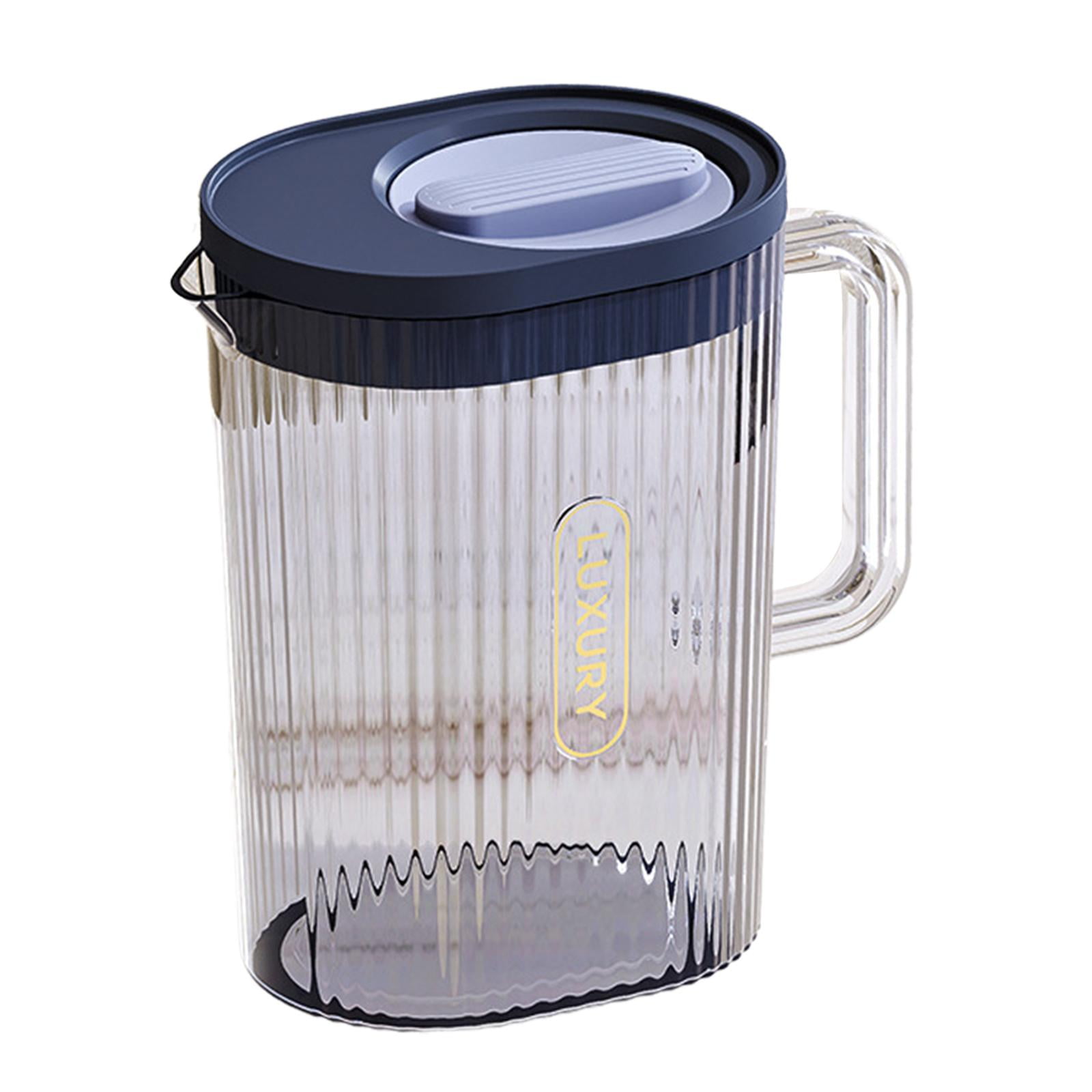 Large Water Pitcher Lemon Kettle 70oz Juice Container with Lid and ...