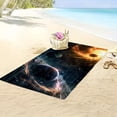 1 oversized space-themed beach towel - Soft microfiber print with ...
