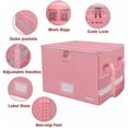 File Box with Lock, Fireproof Document Box with Pockets, Collapsible ...