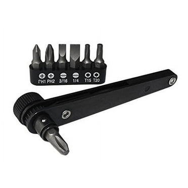 General Tools 807SX 1/4-Inch Straight and No. 2 Crosspoint Ratchet ...