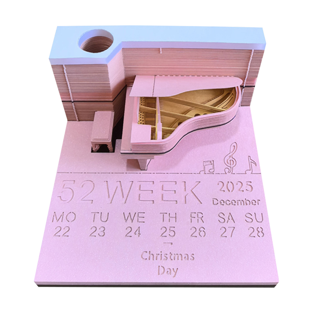 Calendario Arte 3D Desk Creative Calendar Piano Calendars 2025 S ...