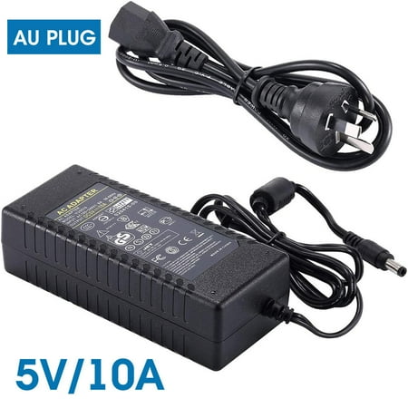 KIKIAN 5V 10A 50W Power Supply, 100V-240V AC to DC 50W Adapter ...