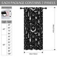 Bat and Skull Gothic Pattern Blackout Curtains,Triple Weaved Fabric ...
