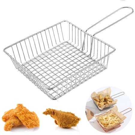 Stainless Steel Square Frying Basket Square Fried Food Filter Fried ...