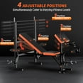 660LBS Adjustable Weight Bench with Squat Rack , 6-in-1 Workout Bench with Leg Extension and ...