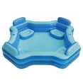 Bluescape Deluxe Inflatable Family Pool, 4 Seats, Suitable for Age 6 ...