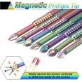 CERPXFF-5pcs Impact Phillips Screwdriver Bit Set PH2 (#2) Anti Slip ...