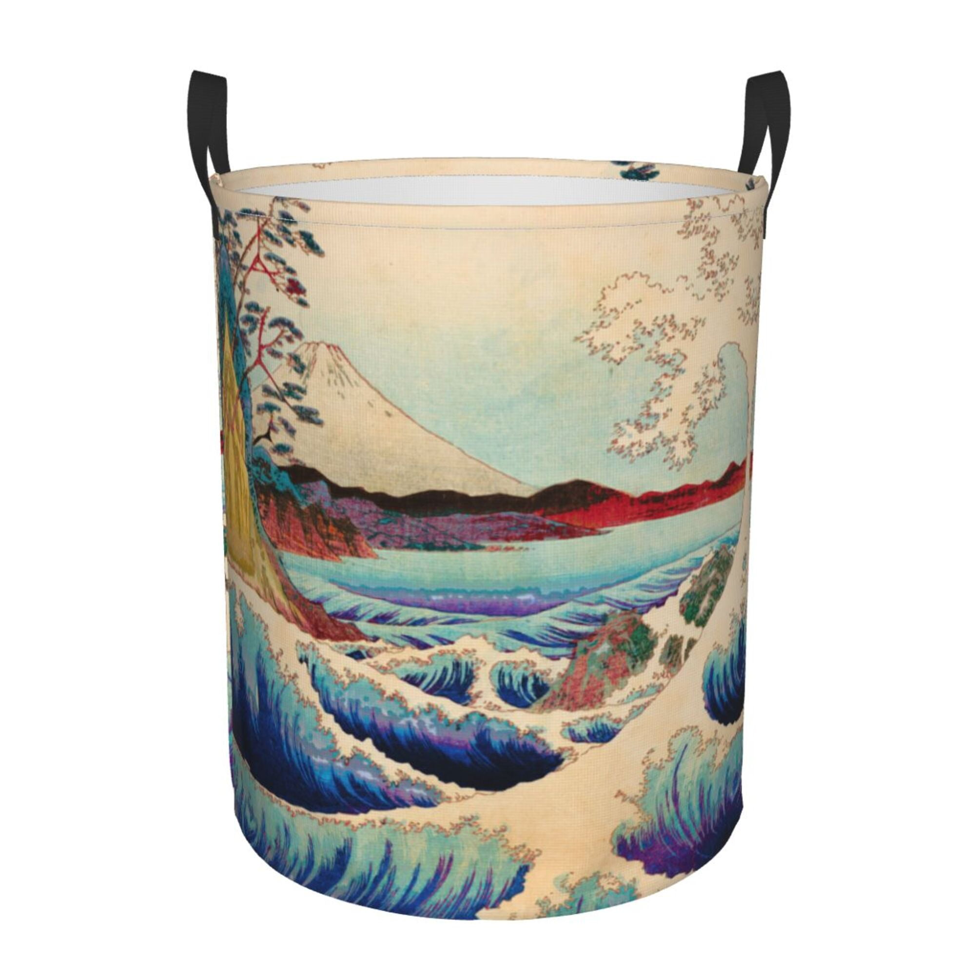 Japanese Mount Fuji Wave Laundry Basket Organizer Collapsible -Dirty ...