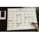 18" x 24" Erasable Undated One Month Laminated Wall Calendar Monthly ...