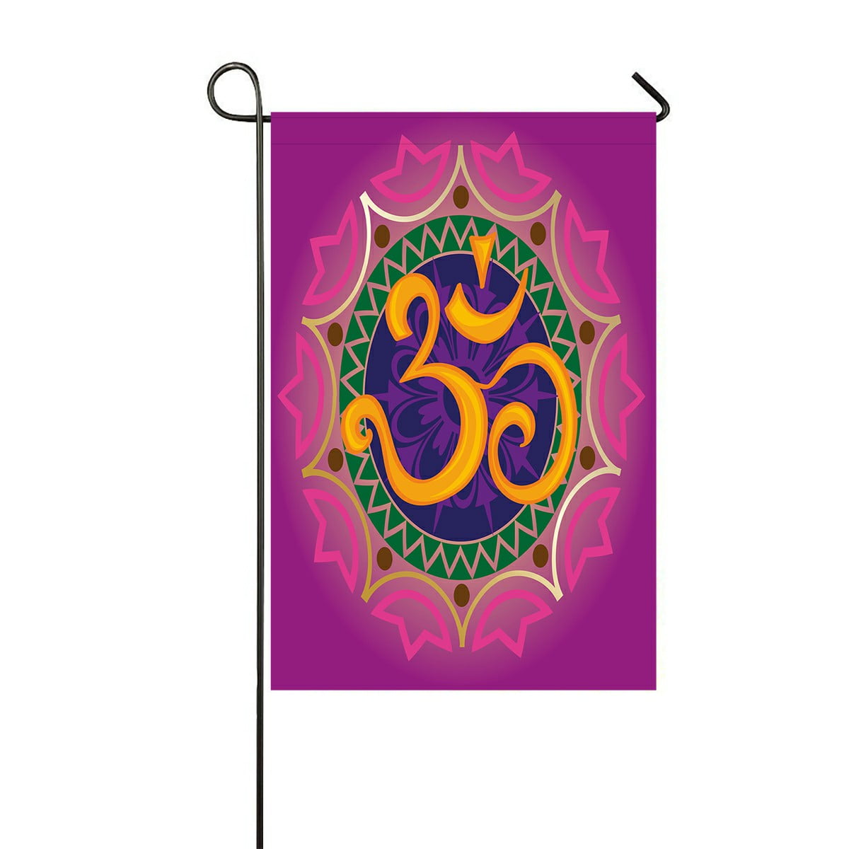 ECZJNT Chakra ohm with the mandala Garden Flag Outdoor Flag Home Party ...
