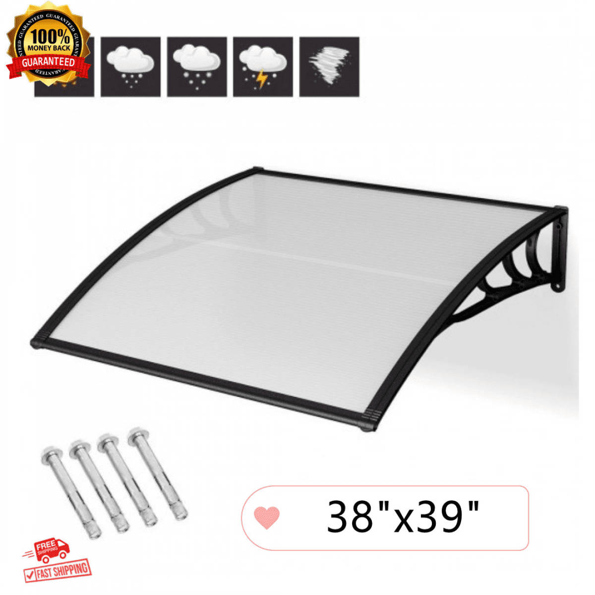 Goorabbit Door Awnings And Canopies, Modern Polycarbonate Front Door ...