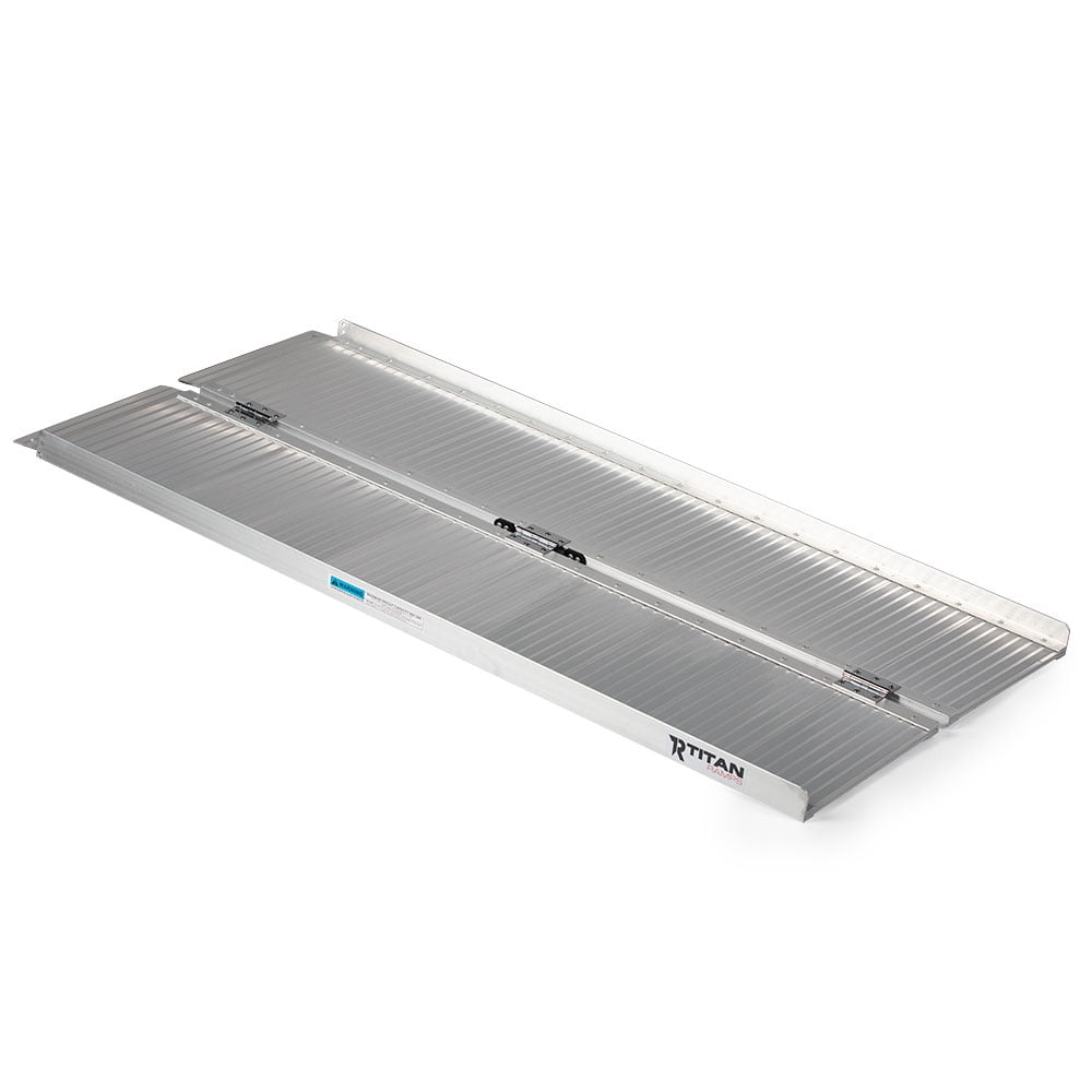Titan Ramps 4 FT Single-Fold Aluminum Briefcase Ramp, Rated 600 LB ...