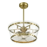 Ventari 5-Light LED Fan D'Lier in Warm Brass - Walmart.com
