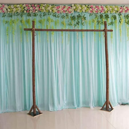 Wedding Backdrop Curtains Chiffon Wedding Drapes Sheer Fabric 8ft x ...