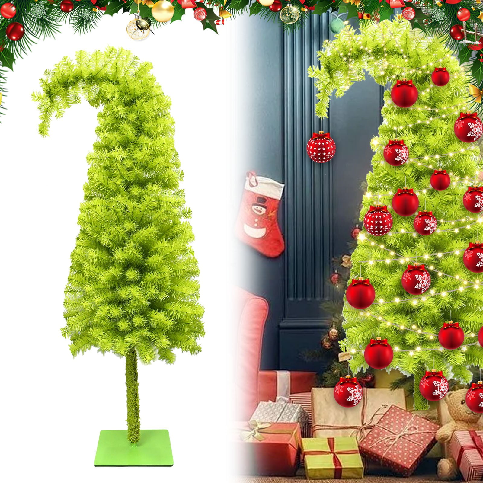 Bendable Christmas Tree Artificial Pre-Lit Whimsical Christmas Trees 23 ...