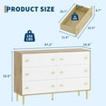 6-Drawer Wood Dresser – Modern Storage Cabinet and TV Stand with Deep ...