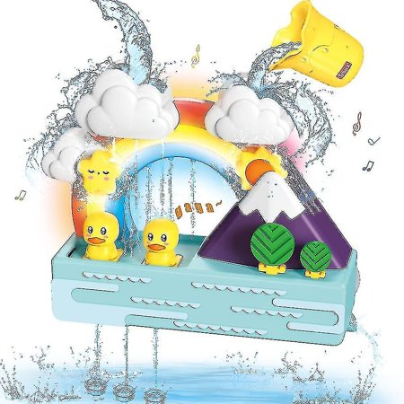 Baby Bath Toys Game - Shiny Rainbow Cloud Kids Bath Sprinkler Water ...