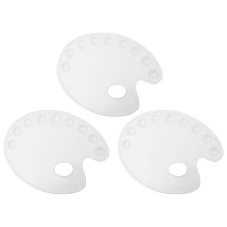 Plastic Mixing Tray 3pcs Art Painting Color Mixing Board 9-Hole Hand ...