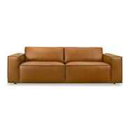Maylo Comfortable Mid Century Modern Italian Leather Couch, Stain ...