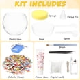 2 Set Glass Mosaic Candle Holder Kit with Lights DIY Mosaic Arts and ...