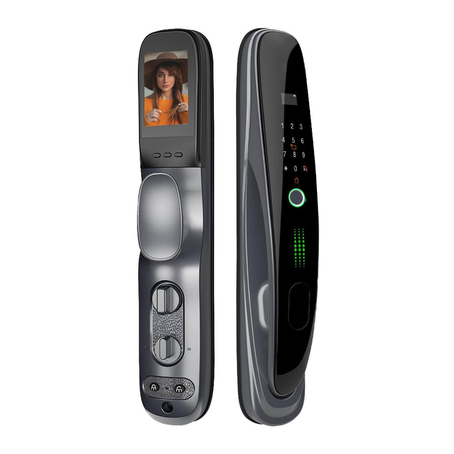 Chapa Digital Inteligente Tecnolite Con Cámara Timbre negro | Bodega ...