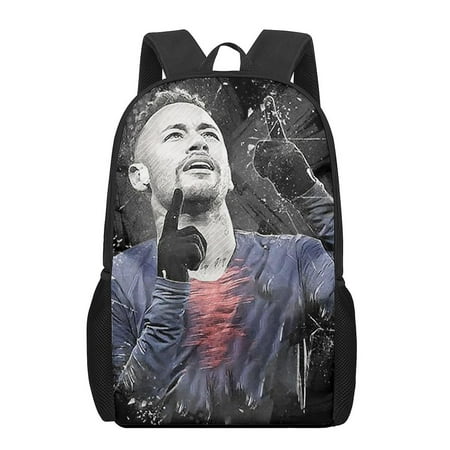 Football-star-neymar School Bags For Boys Girls 3d Print School ...