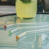 Better Houseware 308 Glass Straws with Cleaning Brush, Set of 5 ...