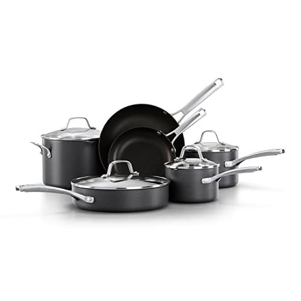 Calphalon Classic Hard-Anodized Nonstick Cookware, 10-Piece Pots and ...