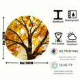 1pc Autumn Tree & Leaves Stained Glass-Style Aluminum Wall Sign - 8x8 ...