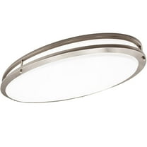 Maxxima 32” 3 CCT Oval Satin Nickel LED Ceiling Mount Light Fixture ...